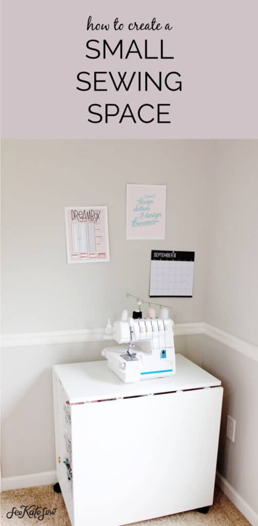 Create a small sewing space with the DreamCart - see kate sew