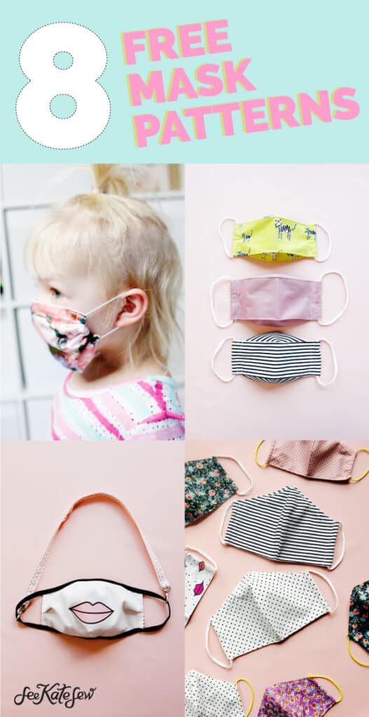 8 free mask sewing patterns to make - see kate sew