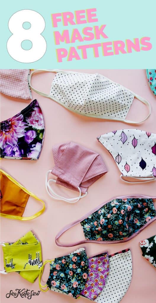 8 free mask sewing patterns to make - see kate sew