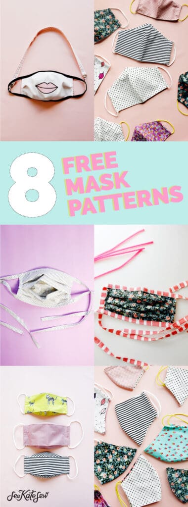 8 free mask sewing patterns to make - see kate sew