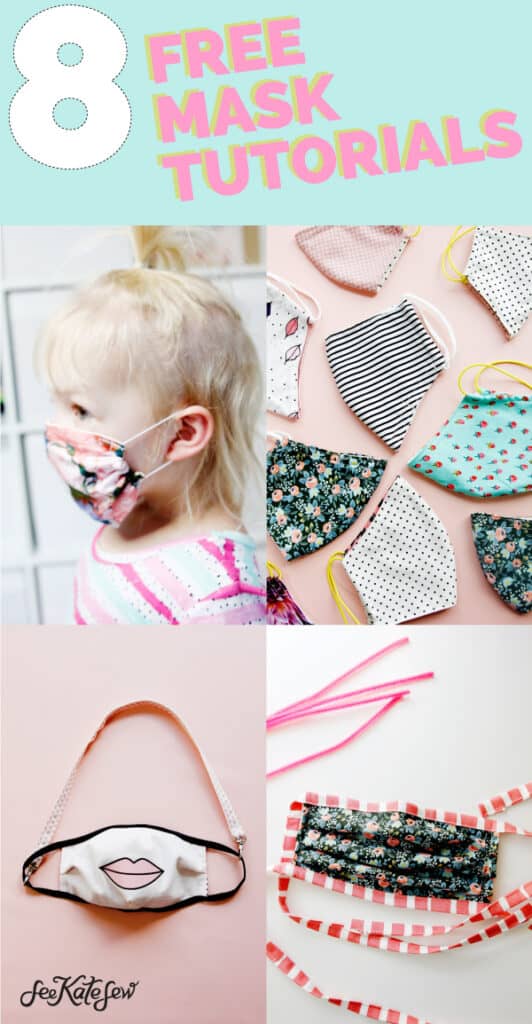 8 free mask sewing patterns to make - see kate sew