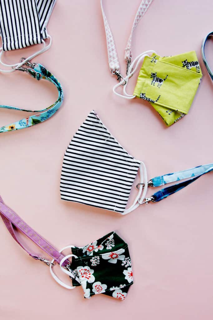 Face Mask Holder Strap DIY - Lanyard with clips - see kate sew