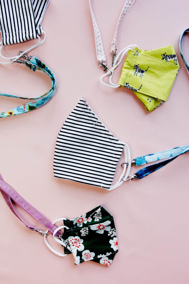 Face Mask Holder Strap DIY - Lanyard with clips - see kate sew