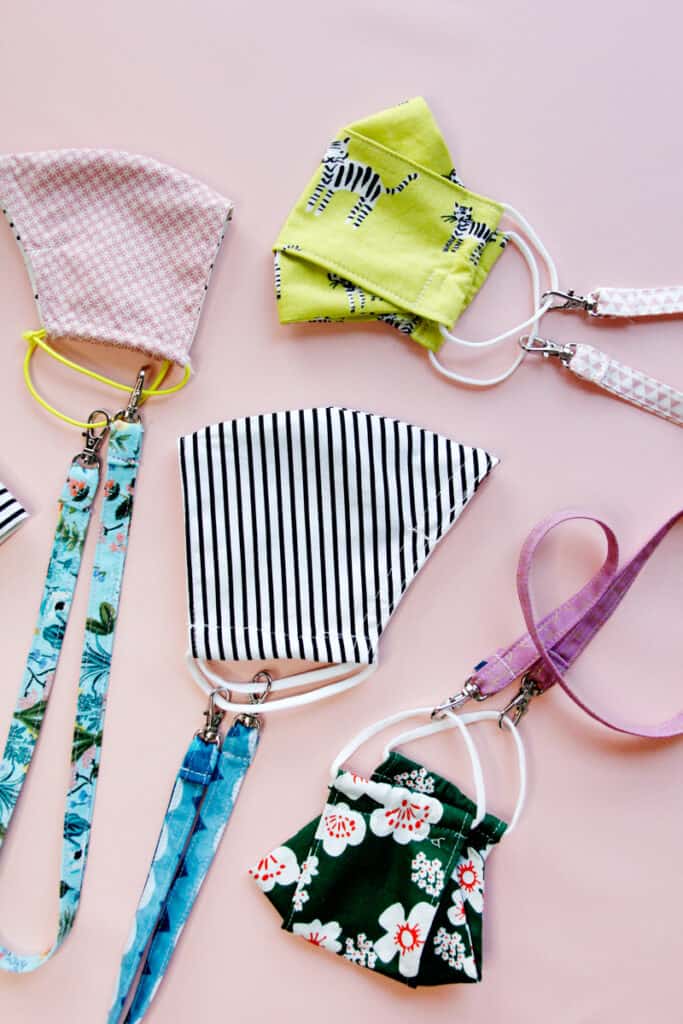 Face Mask Holder Strap DIY - Lanyard with clips - see kate sew