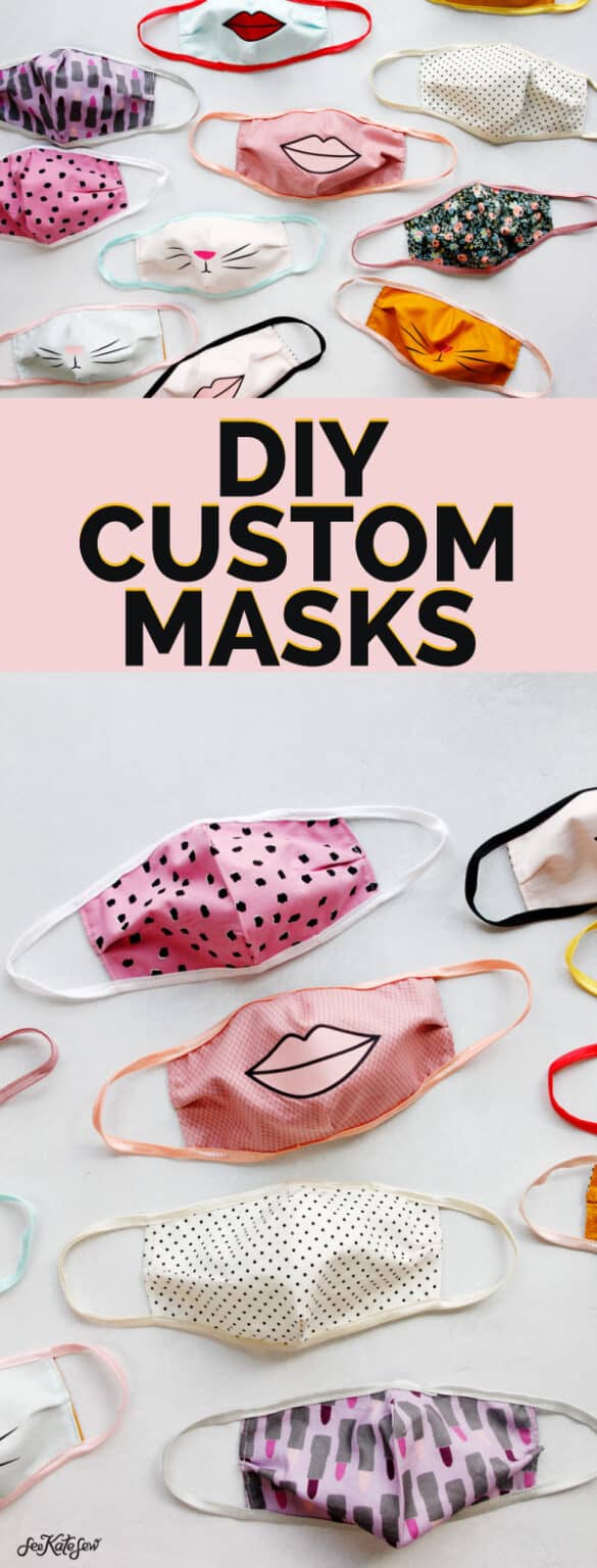 easy homemade face mask DIY and animal masks for kids! - see kate sew