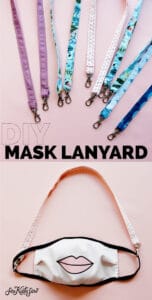 Face Mask Holder Strap DIY - Lanyard with clips - see kate sew
