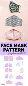 Face Mask Sewing Pattern for Children and Adults - see kate sew