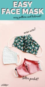 Face Mask Sewing Pattern for Children and Adults - see kate sew