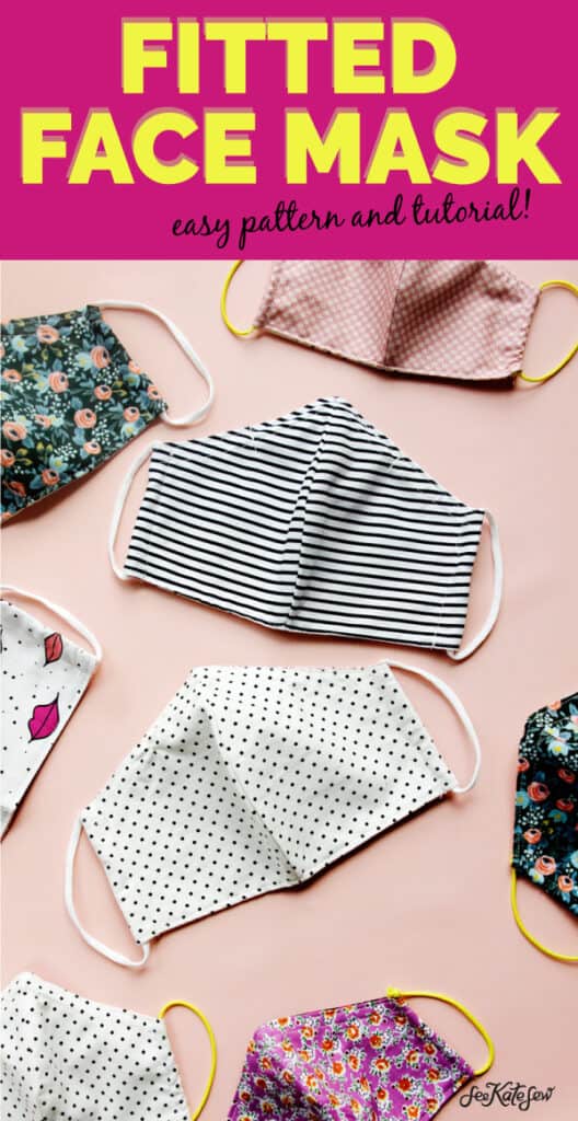 Face Mask Sewing Pattern for Children and Adults - see kate sew