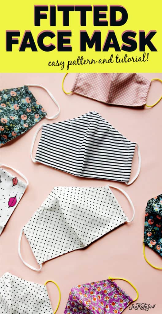 Face Mask Sewing Pattern for Children and Adults - see kate sew