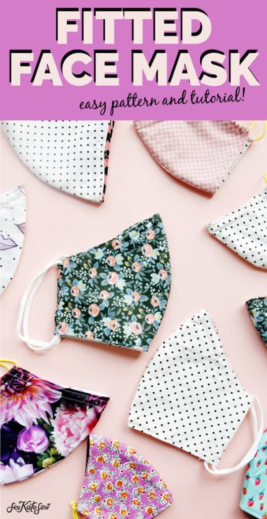 Face Mask Sewing Pattern for Children and Adults - see kate sew