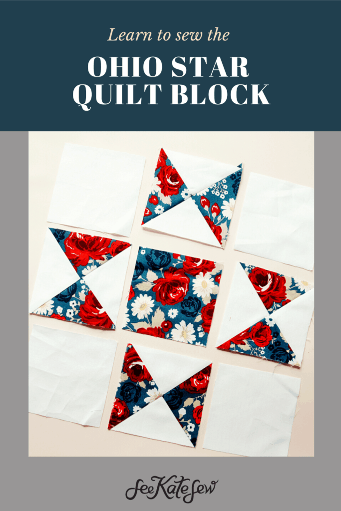 ohio star quilt block tutorial - how to sew this easy block! - see kate sew