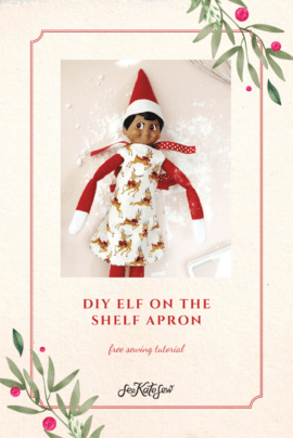 elf on the shelf apron pattern - see kate sew
