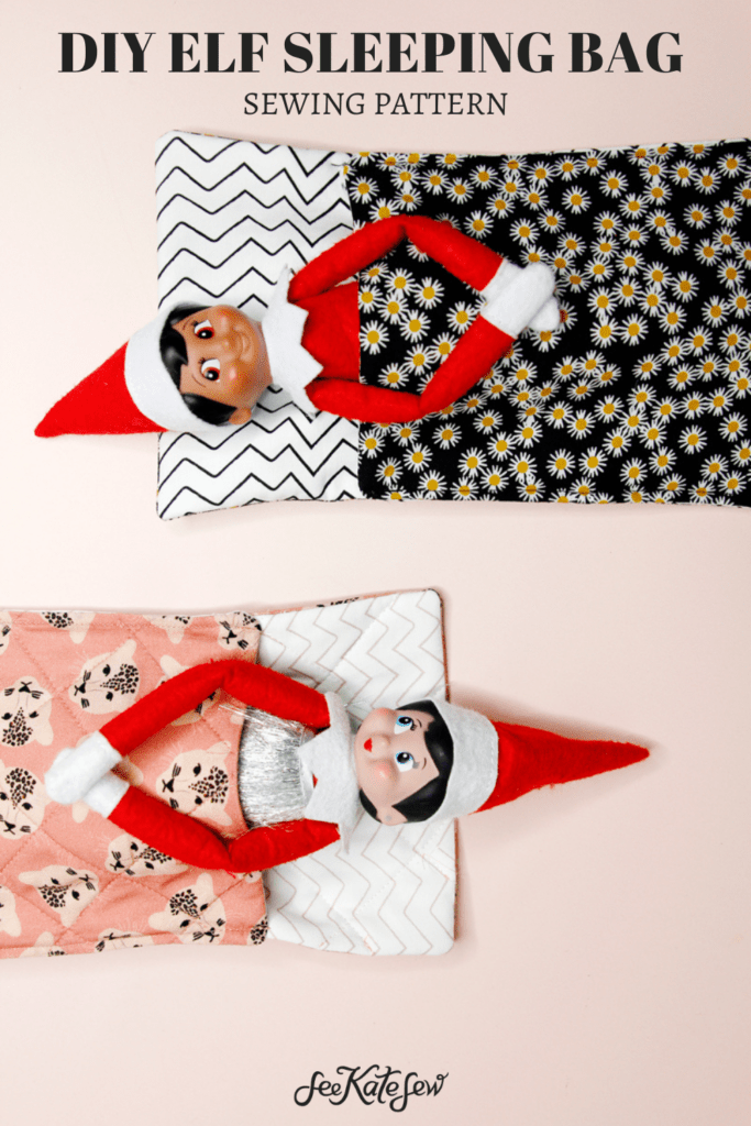 how to make elf on the shelf sleeping bag - see kate sew