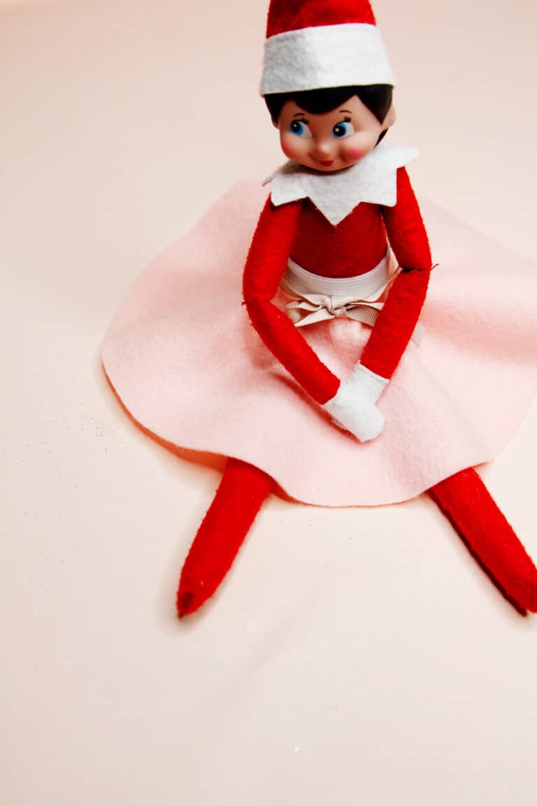 skirt pattern for elf on the shelf - no sew - see kate sew