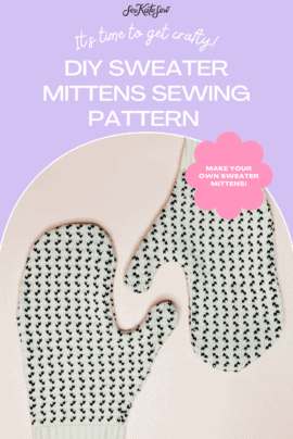Sweater Mitten Pattern Sewing - Free Mittens PDF Download - see kate sew