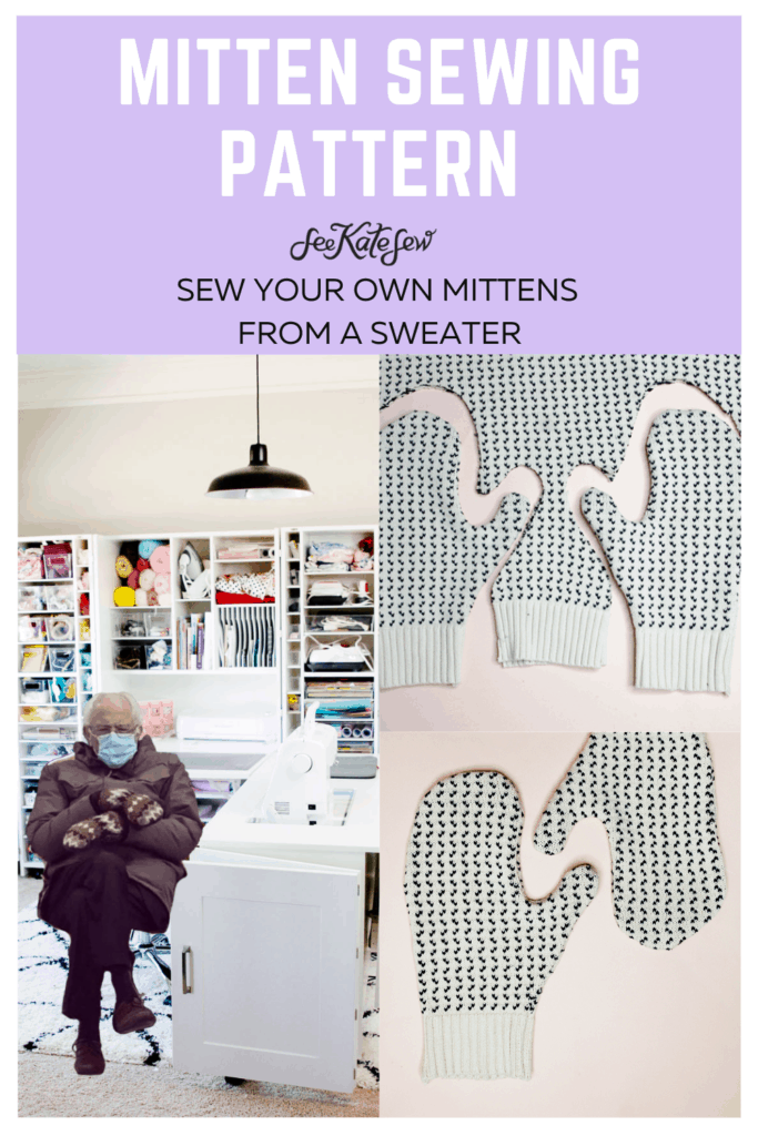 Sweater Mitten Pattern Sewing - Free Mittens PDF Download - see kate sew