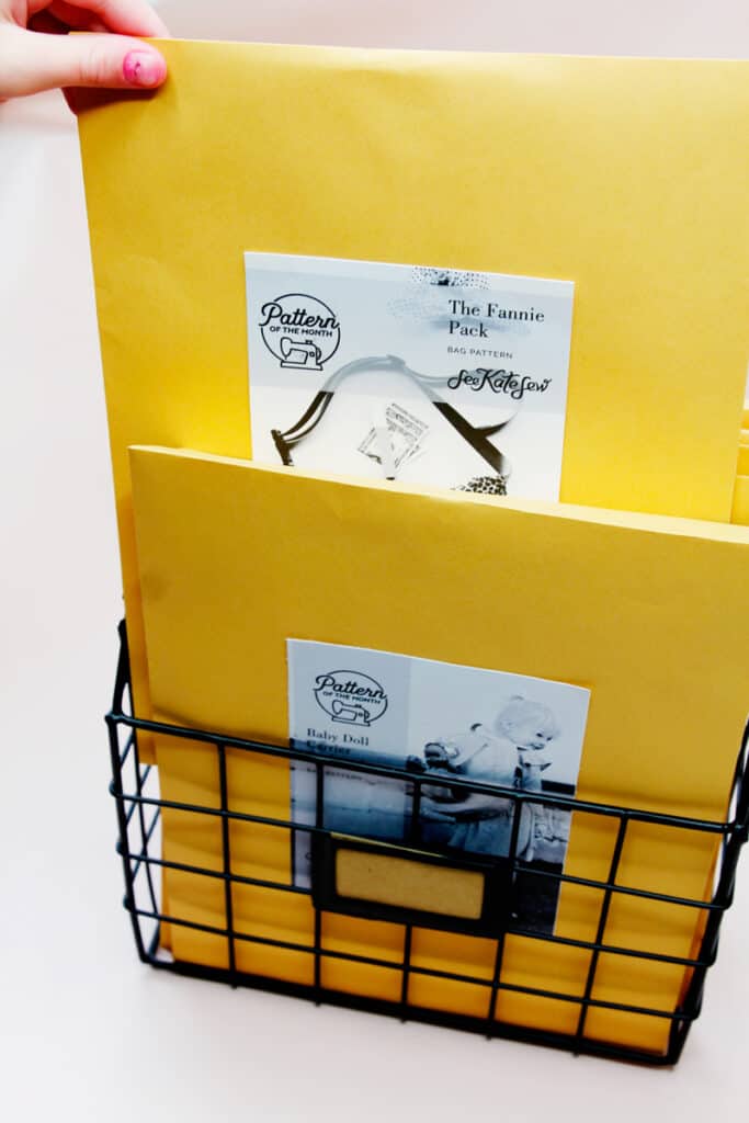 How to Store Sewing Patterns in an envelope system - see kate sew