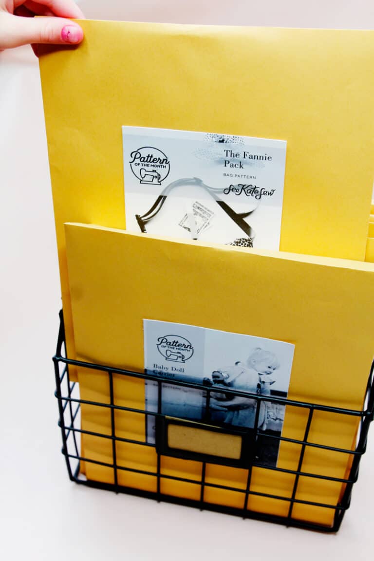How to Store Sewing Patterns in an envelope system - see kate sew