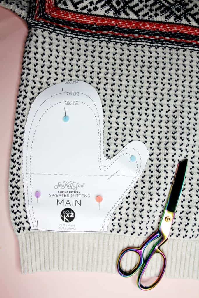 Sweater Mitten Pattern Sewing - Free Mittens PDF Download - see kate sew
