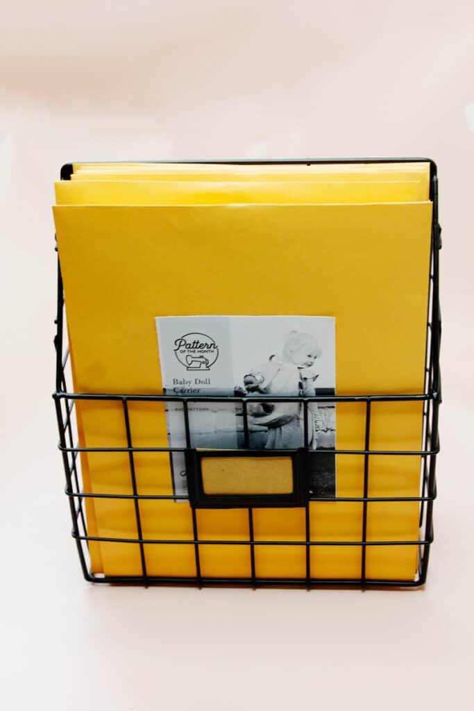 How to Store Sewing Patterns in an envelope system - see kate sew