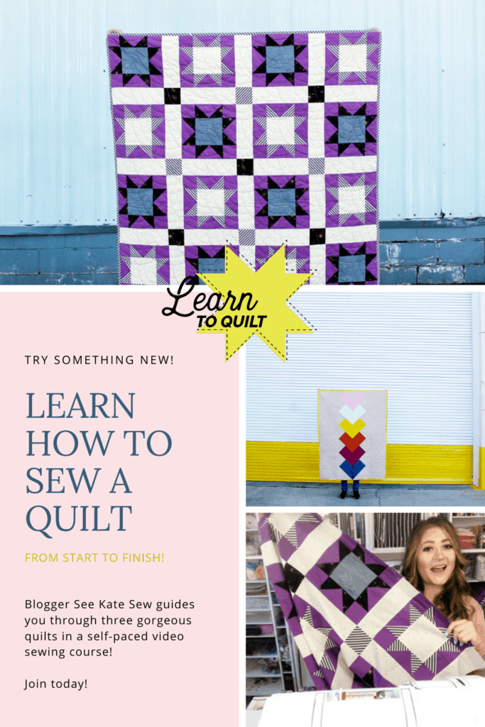 Learn to Quilt - quilting for beginners video course - see kate sew