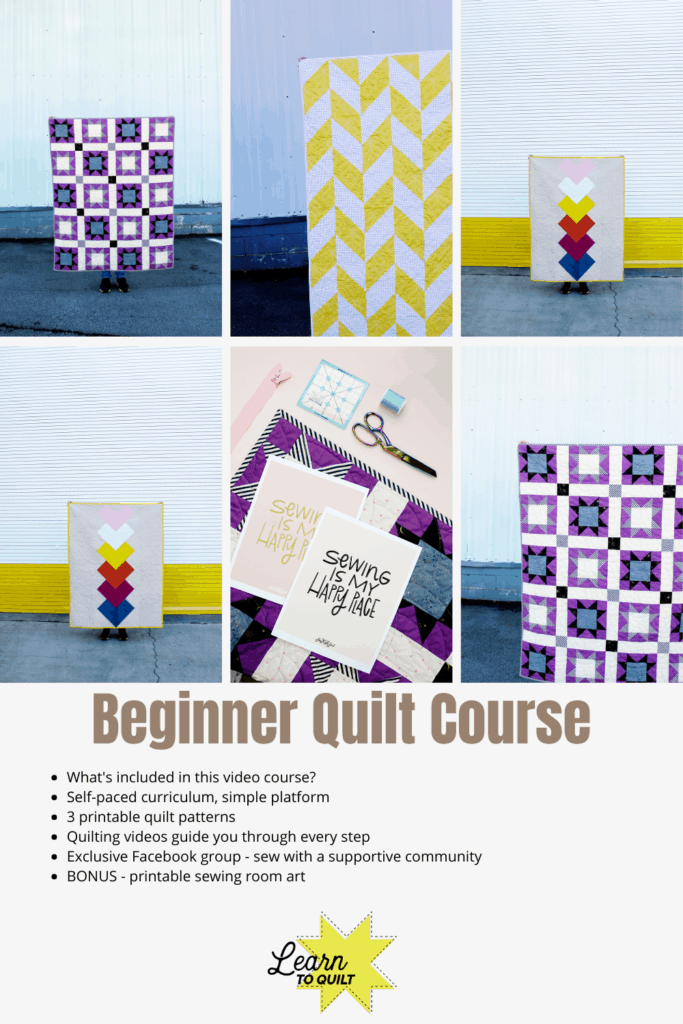 Learn to Quilt - quilting for beginners video course - see kate sew