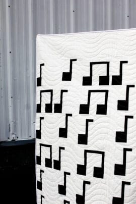 The Sheet Music Quilt Pattern - Quilt for Music Lovers - see kate sew