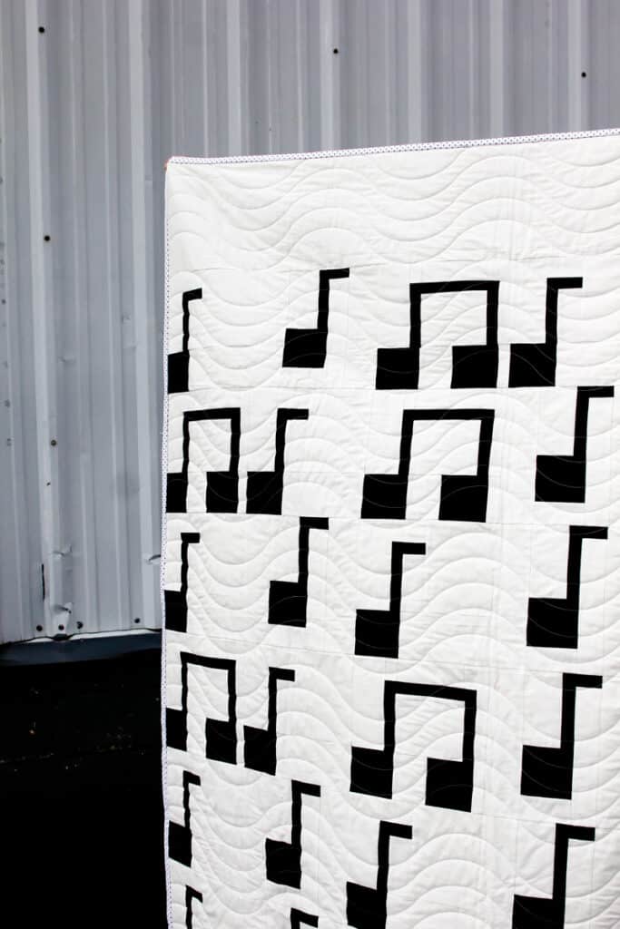 The Sheet Music Quilt Pattern - Quilt for Music Lovers - see kate sew