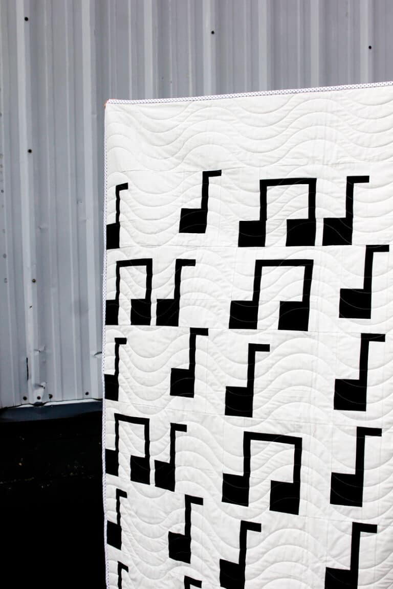 The Sheet Music Quilt Pattern - Quilt for Music Lovers - see kate sew