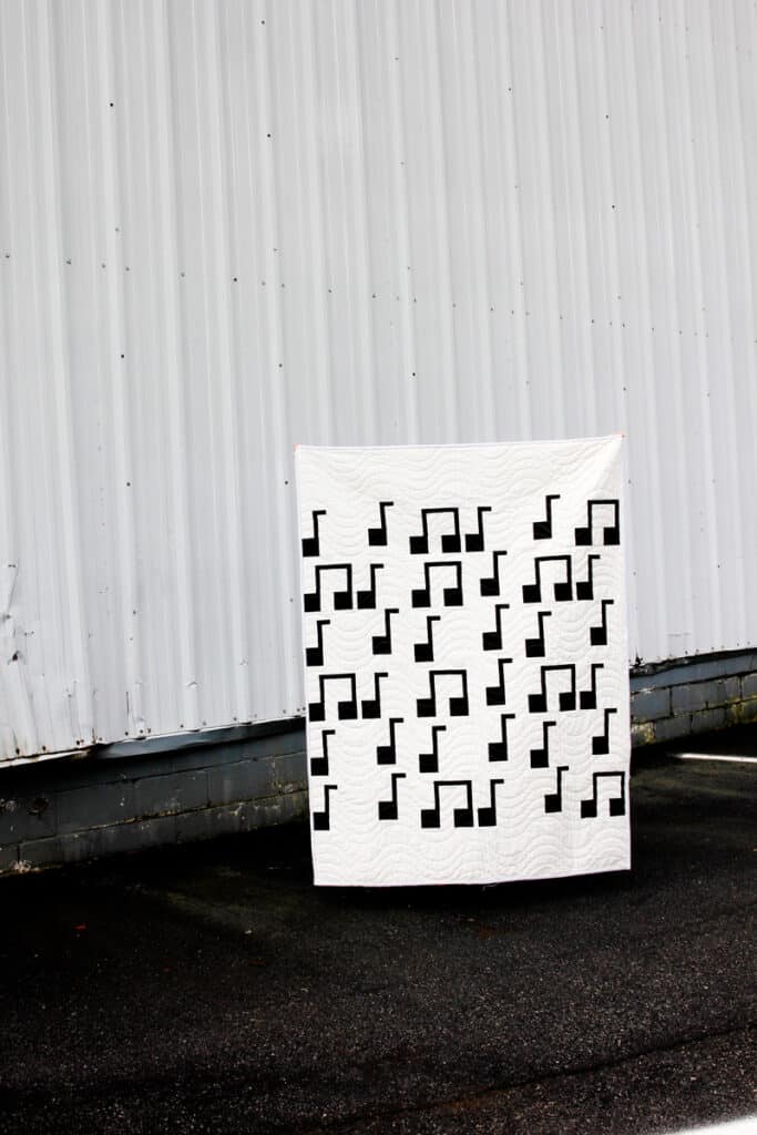 The Sheet Music Quilt Pattern - Quilt for Music Lovers - see kate sew