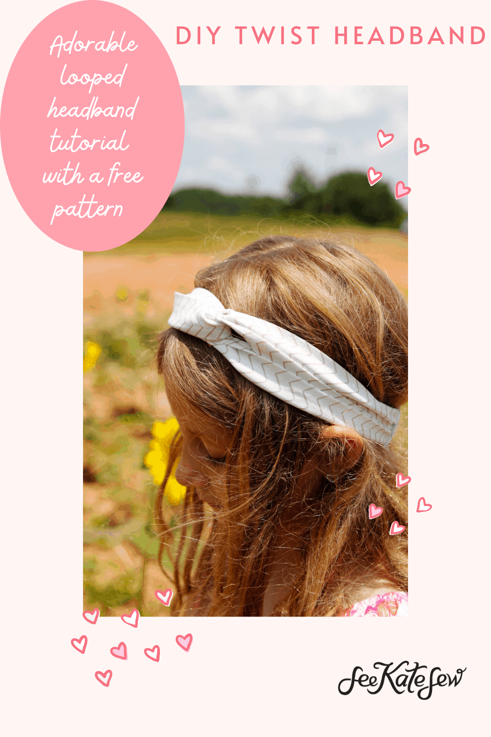 twisted headband pattern - DIY fabric headband - see kate sew