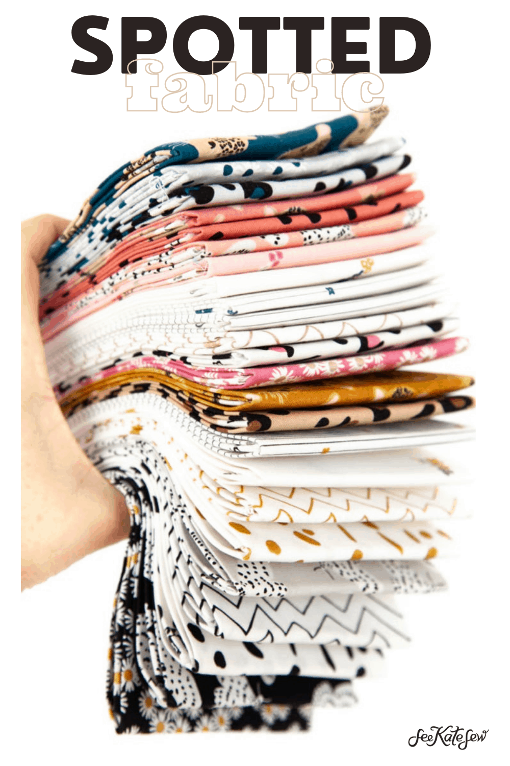 Spotted Fabric for Riley Blake Designs - see kate sew