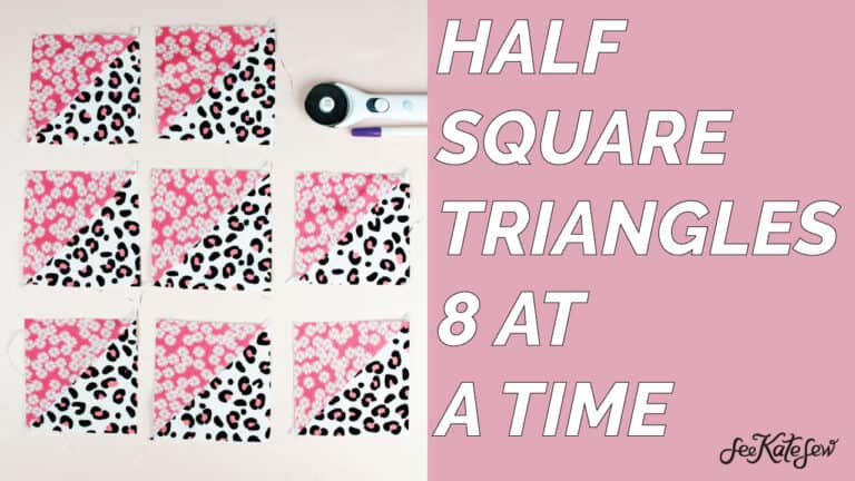 How to Make Half Square Triangles + HST Cheat Sheets - see kate sew