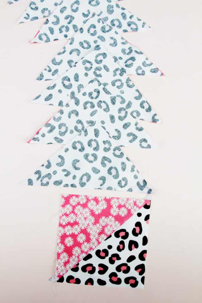 half square triangles 8 at a time chart - see kate sew