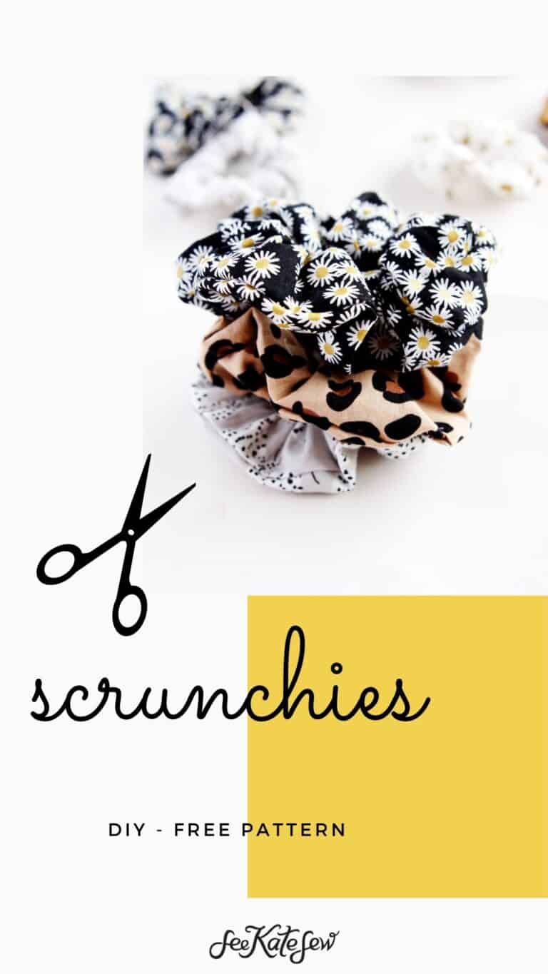 how to sew a scrunchie - easy tutorial - see kate sew