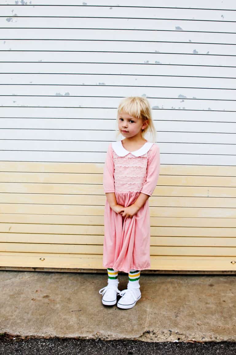 Eleven Halloween Costume DIY Stranger Things Outfit - see kate sew