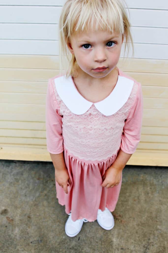 Eleven Halloween Costume DIY Stranger Things Outfit - see kate sew