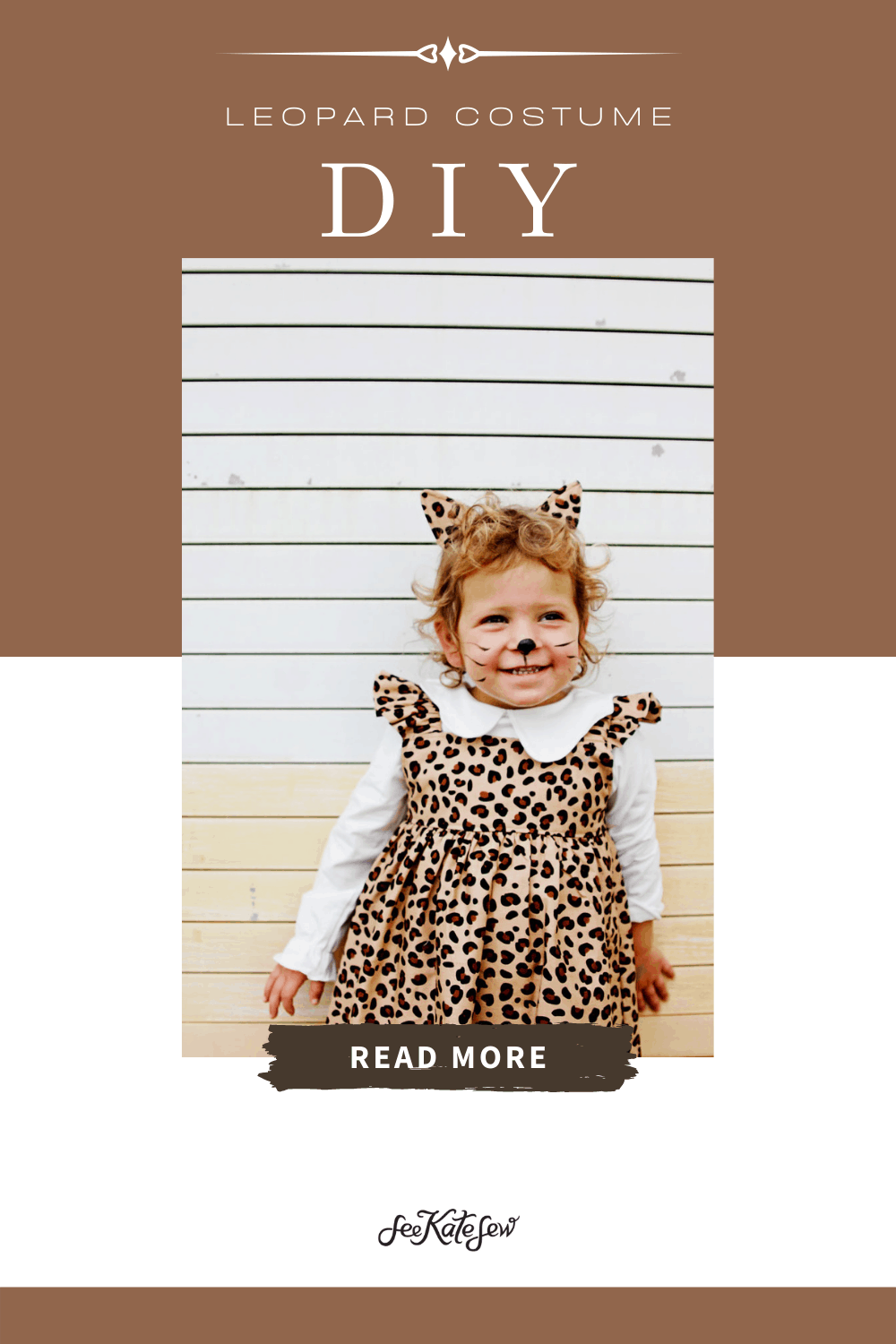 DIY Leopard Costume and Easy Homemade Cat Ears - see kate sew
