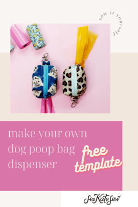 DIY Dog Poop Bag Holder - see kate sew