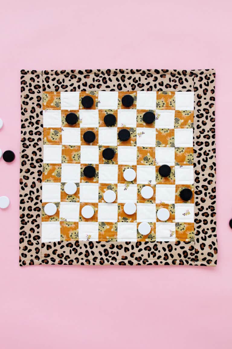 fabric checkerboard game pattern - see kate sew