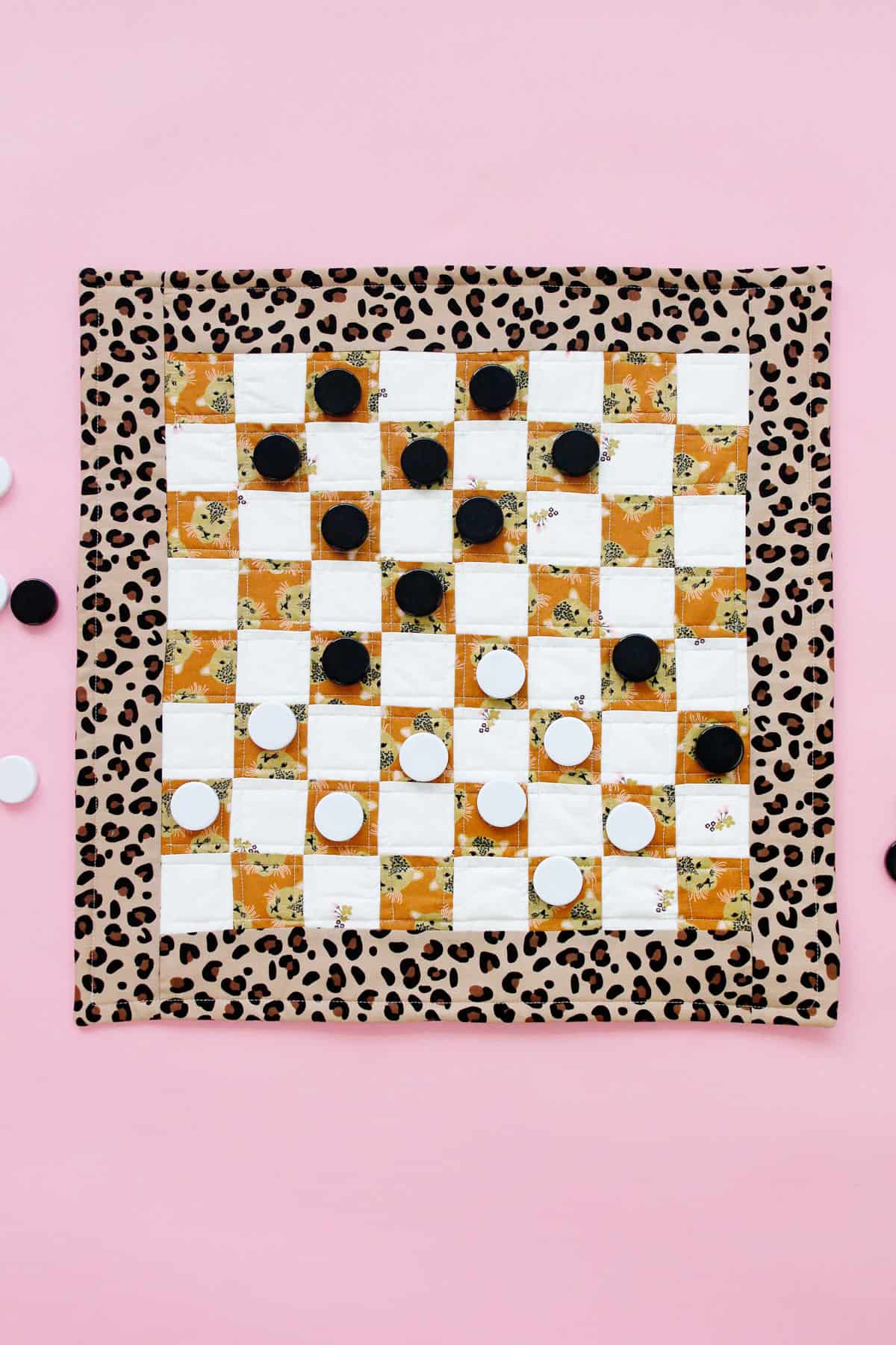 fabric checkerboard game pattern - see kate sew