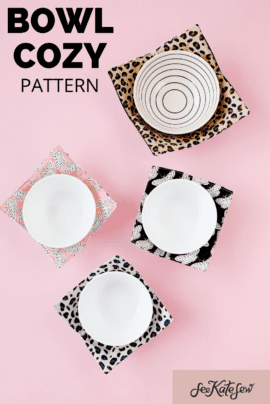 Microwave Bowl Cozy Pattern - see kate sew