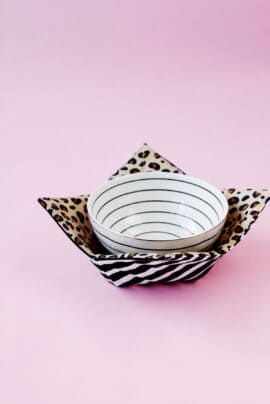 Microwave Bowl Cozy Pattern - see kate sew