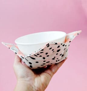 Microwave Bowl Cozy Pattern - see kate sew