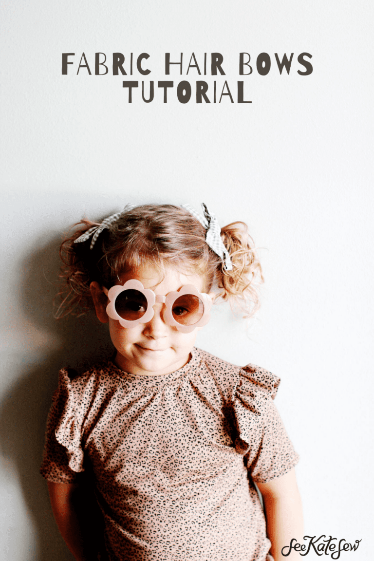 how to make hand tied fabric bows - see kate sew