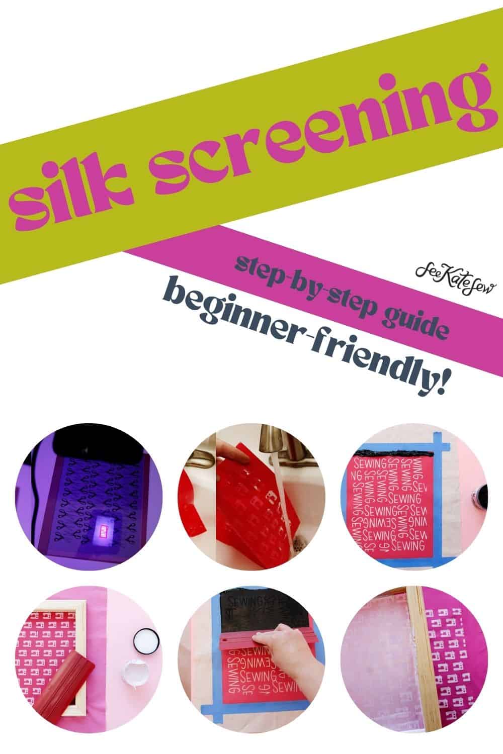 DIY Screenprinting with Speedball Speed Screens - see kate sew