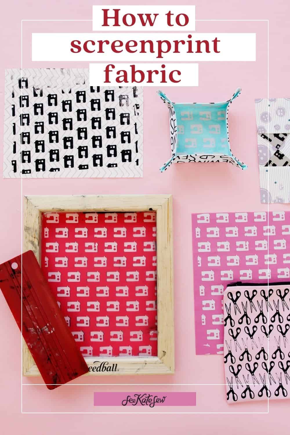 DIY Screenprinting with Speedball Speed Screens - see kate sew