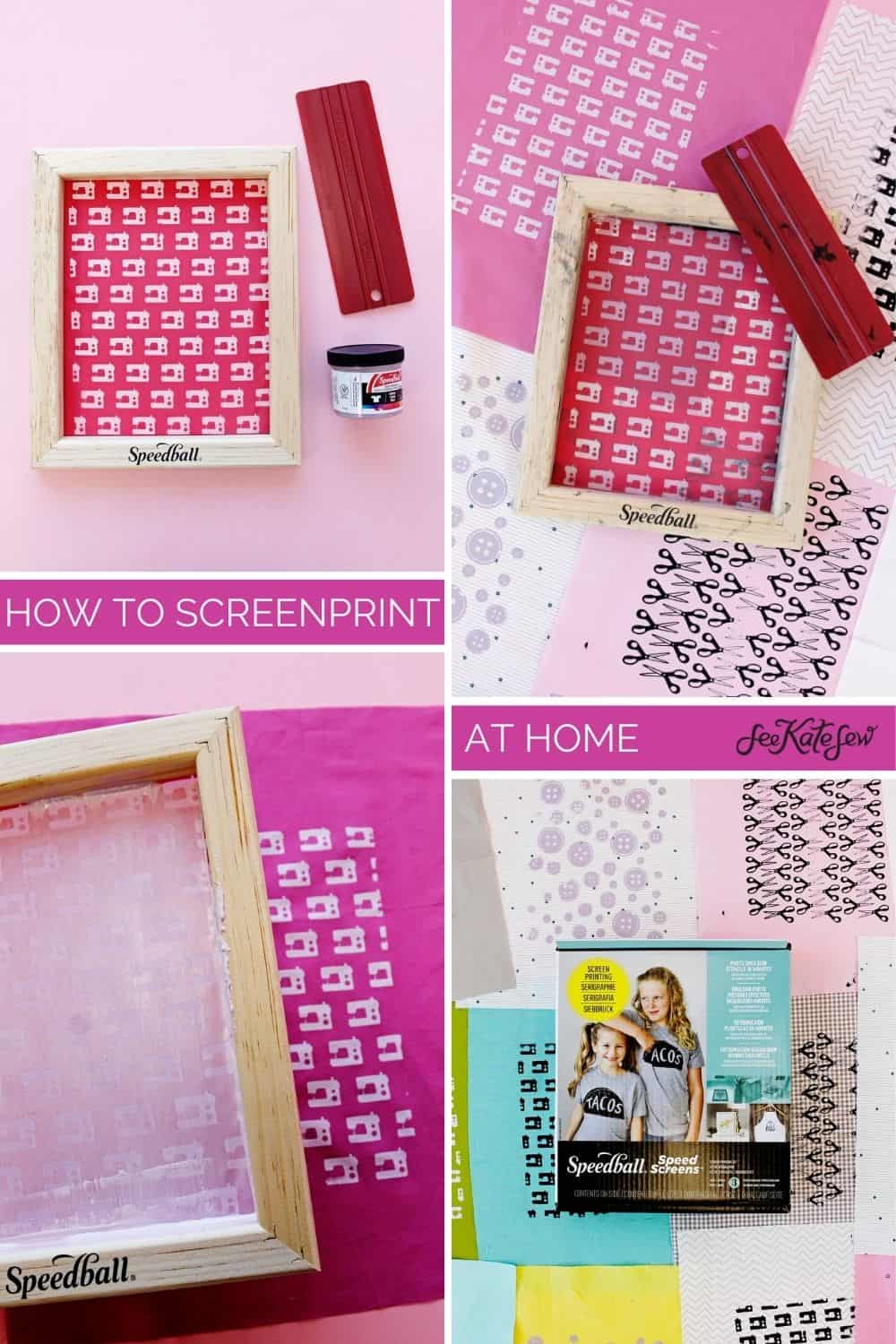 DIY Screenprinting with Speedball Speed Screens - see kate sew