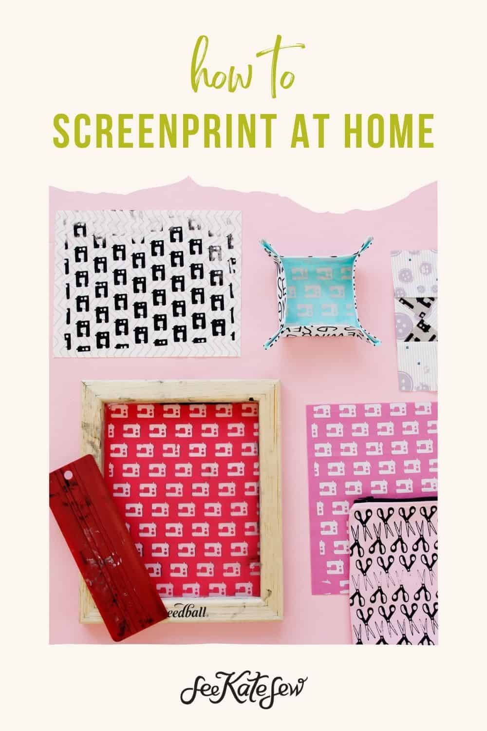 DIY Screenprinting with Speedball Speed Screens - see kate sew